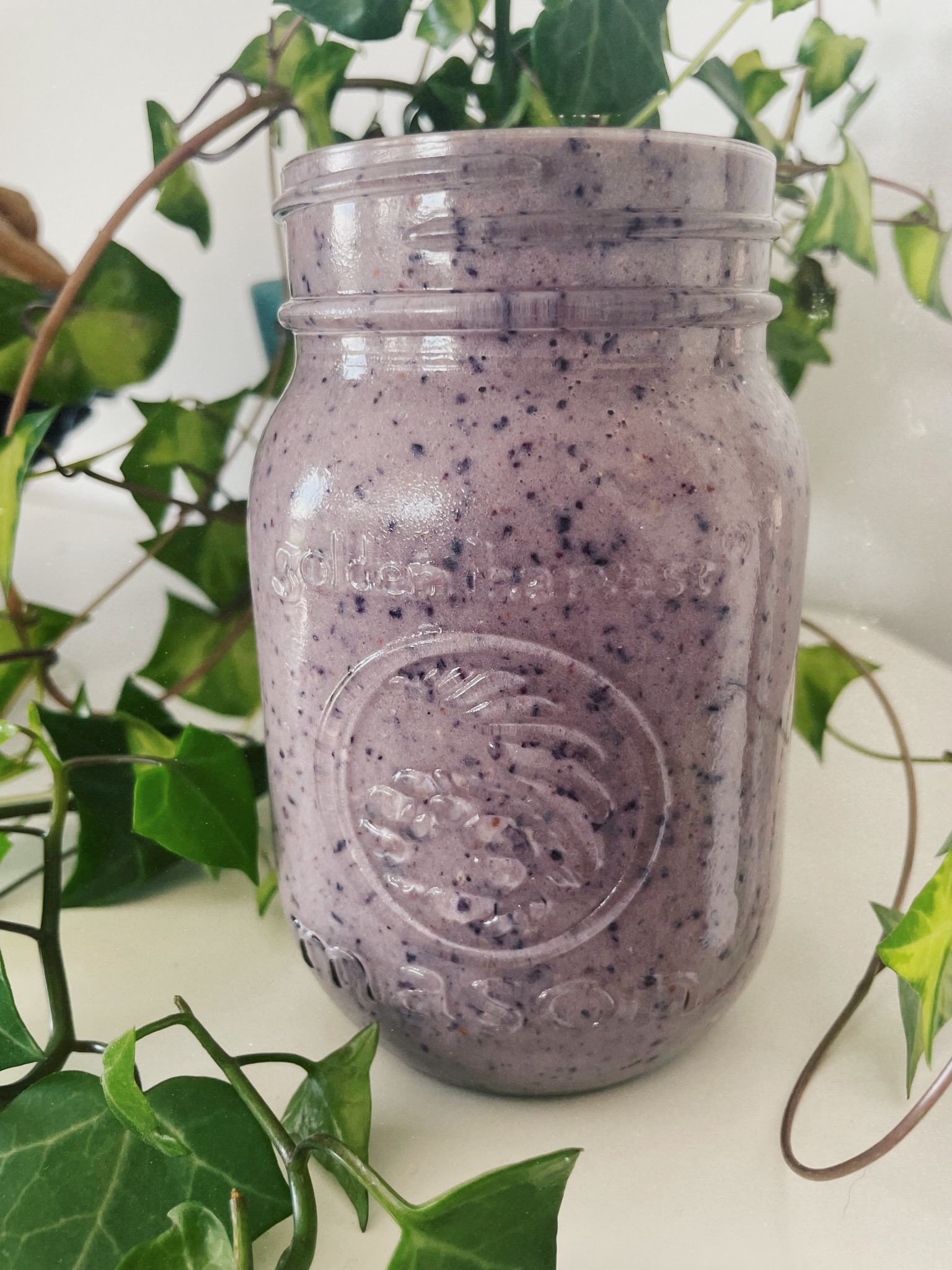 Blueberry Almond Butter Easy Protein Smoothie - Living & Lifestyle Blog
